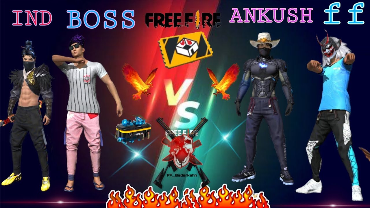 Custom room match ,Free fire custom room match,IND Boss vs Ankush ff ...