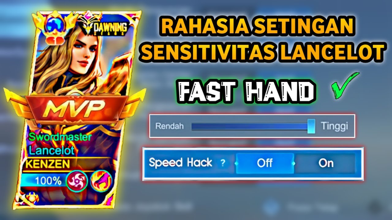 CARA SETING SENSITIVITAS LANCELOT 100% LICIN 🔥 SETING BEGINI AUTO FAST HAND - YouTube