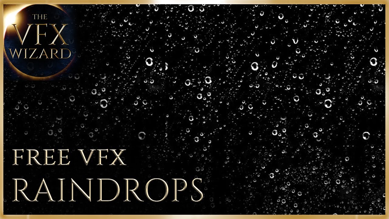 Raindrops on Glass Window - FREE water effect [The VFX Wizard] Animated ...