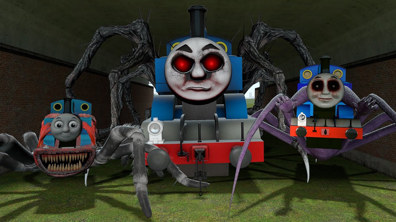 I FOUND FAMILY THOMAS TRAIN SPIDER BOSS In Garry's Mod! - YouTube