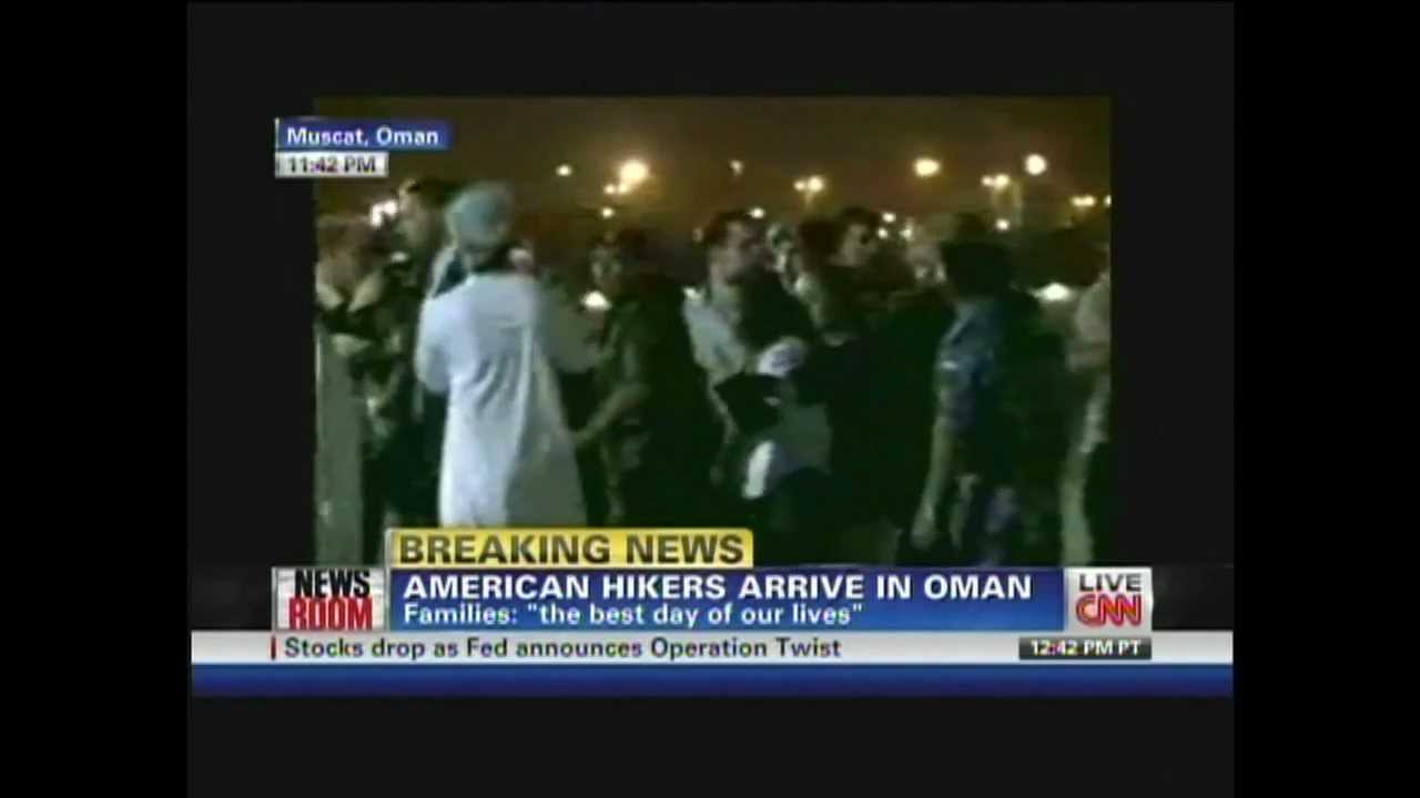 American hikers Shane Bauer and Josh Fattal freed from Iran arrive in ...