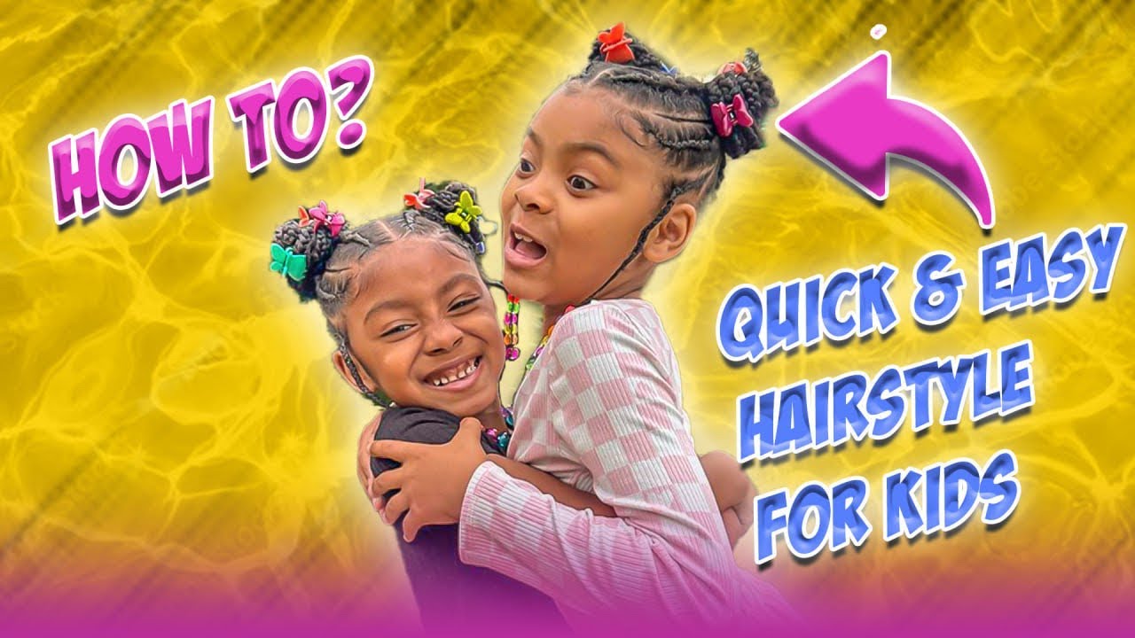 How To: Girls Cute Hairstyle With Trim ️ - YouTube