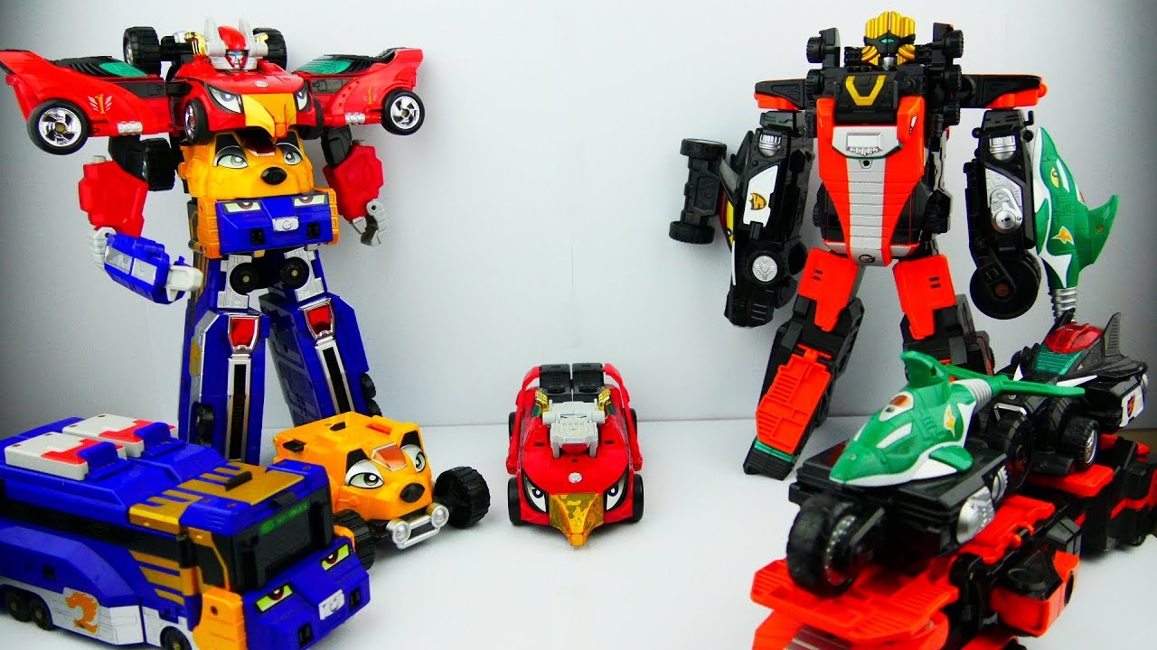 Power Rangers RPM Engine-Oh G6 Transformations. 파워레인저 엔진포스 엔진킹DX 캐리건킹DX ...