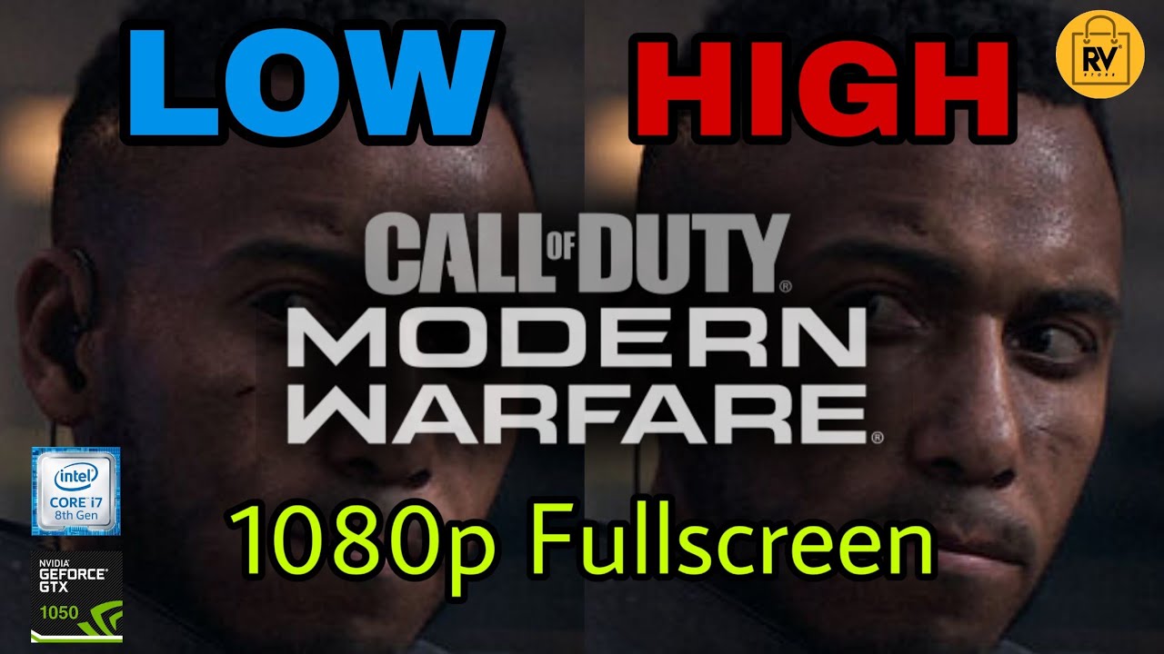 GTX 1050 Call of Duty Modern Warfare 2019 Graphics Comparison | COD MW ...