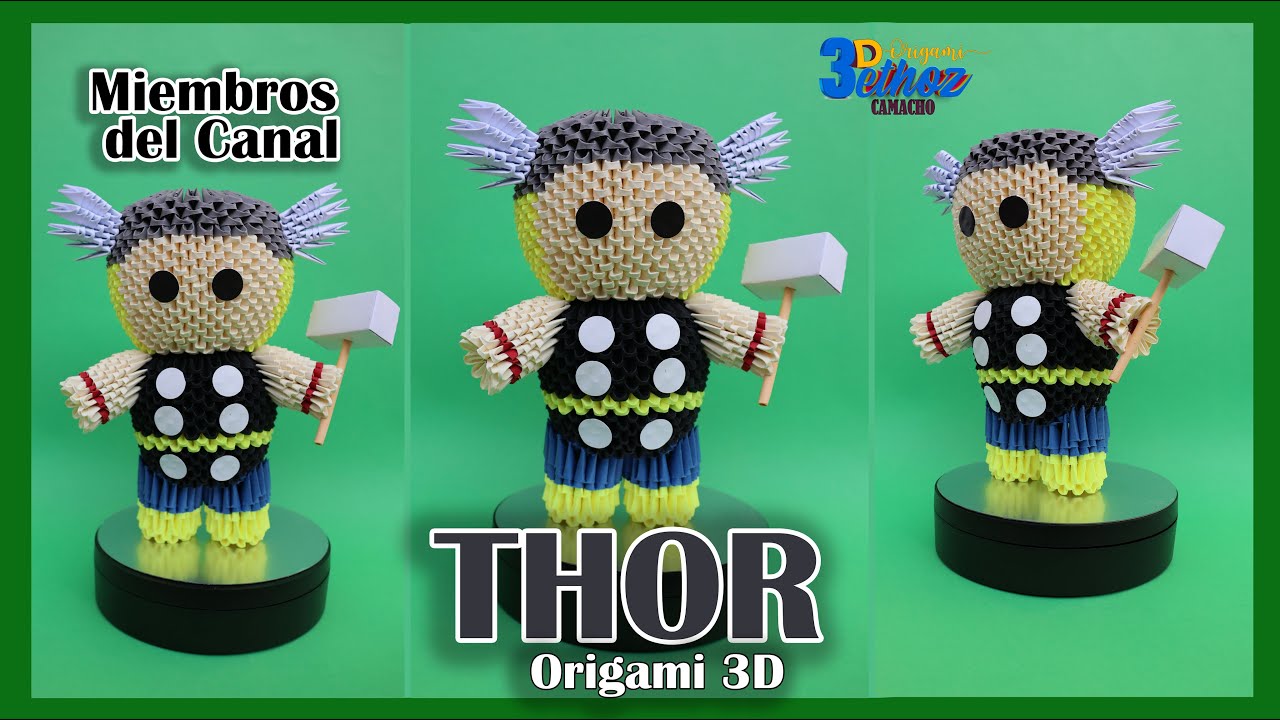 Thor en Origami 3D - Bethoz Camacho - YouTube
