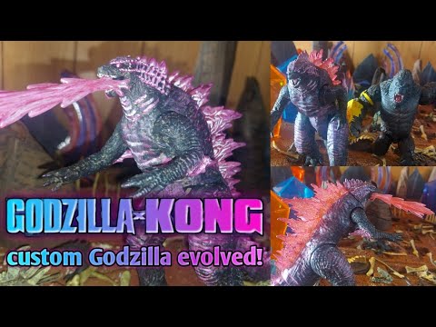 Godzilla evolved custom 6-inch playmates figure! + Tutorial! Godzilla X ...