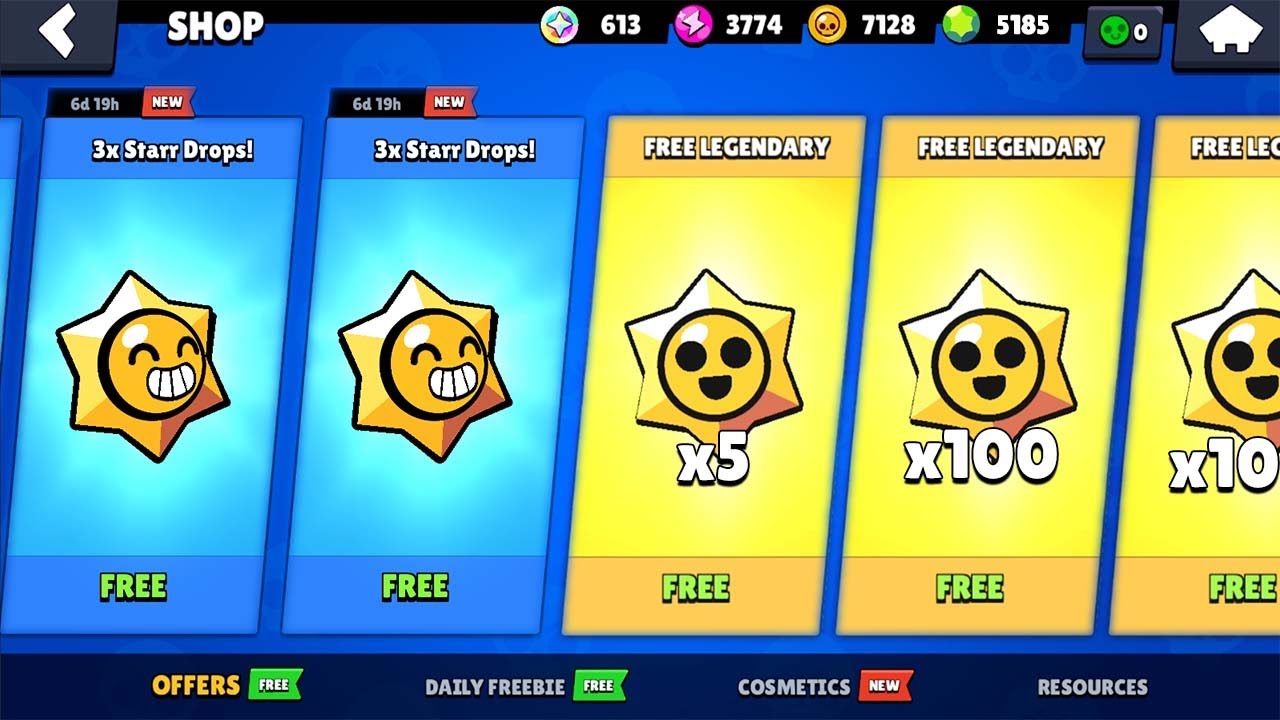 WHAAT!!🔥😱 FREE LEGENDARY STARR DROP🎁14 NEW BRAWLERS😲 GIFTS🎁 BRAWL STARS ...