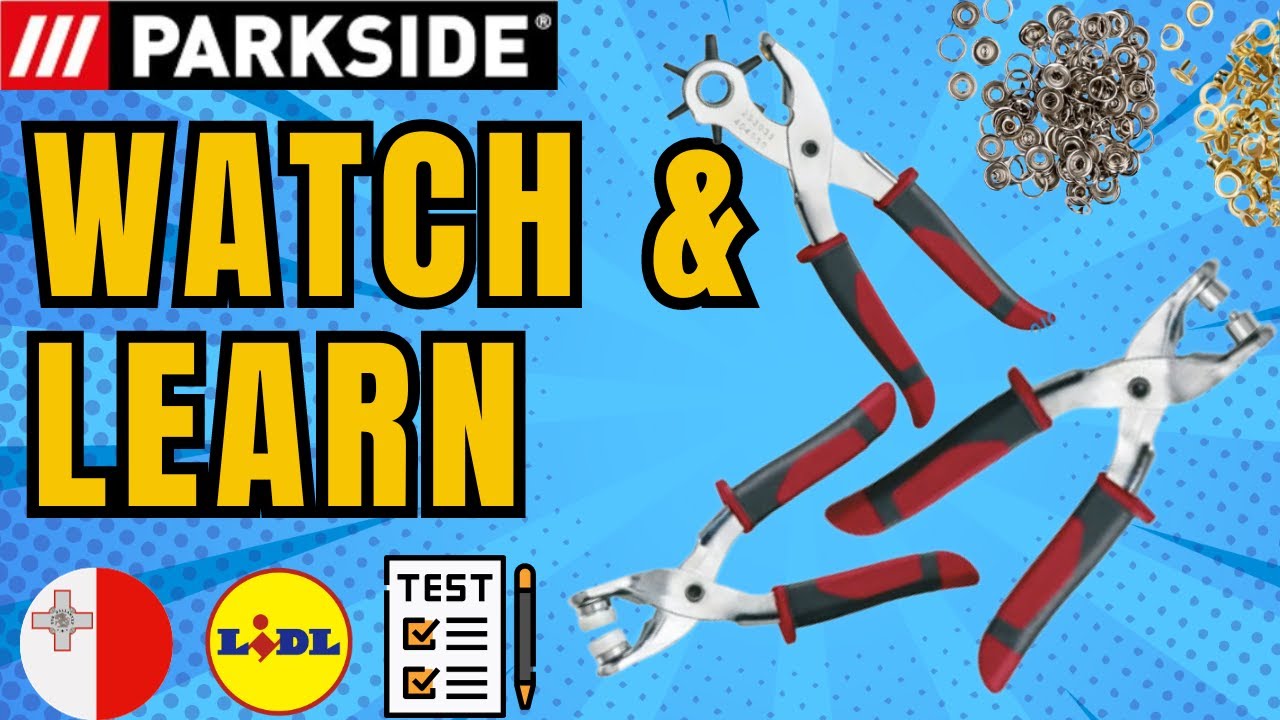 PUNCH PLIERS & EYELET PLIERS SET Parkside MALTESE IL-LINGWA MALTIJA ...