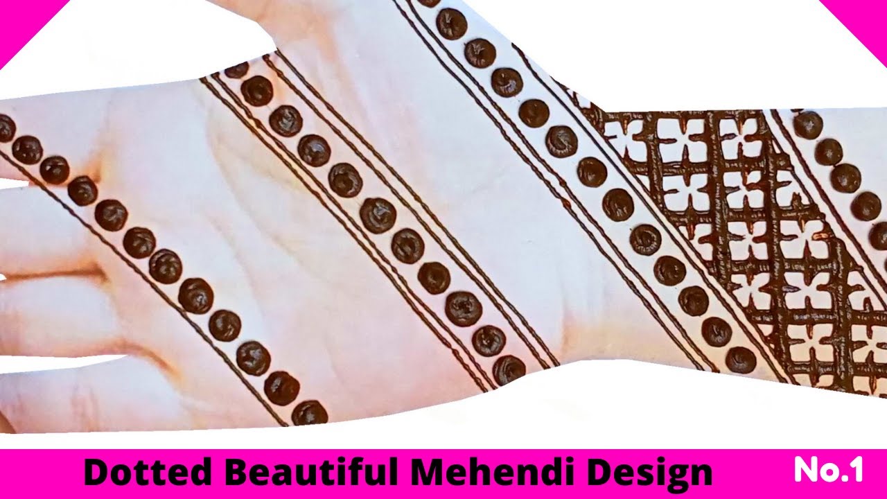 New Easy Stylish Dotted Mehndi design|| Simple Mehndi design for hands ...