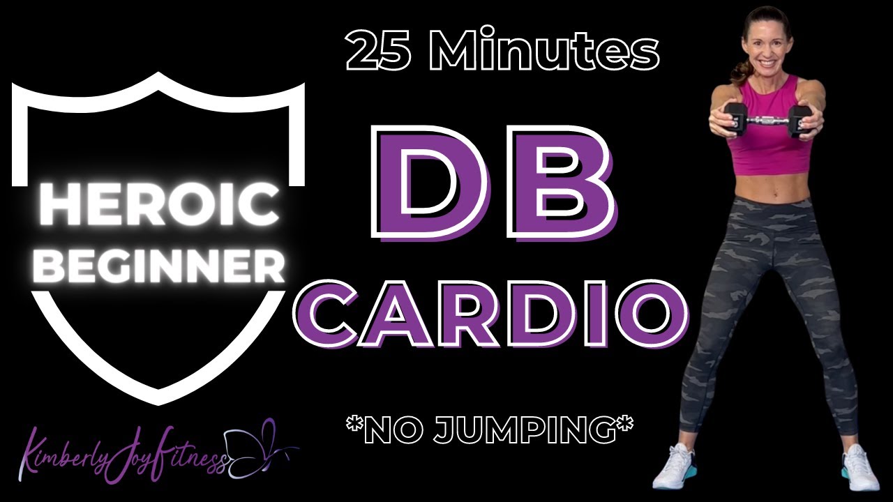 𝐇𝐞𝐫𝐨𝐢𝐜 𝐁𝐞𝐠𝐢𝐧𝐧𝐞𝐫 | Beginner Dumbbell Cardio Workout - 25 Minutes - YouTube