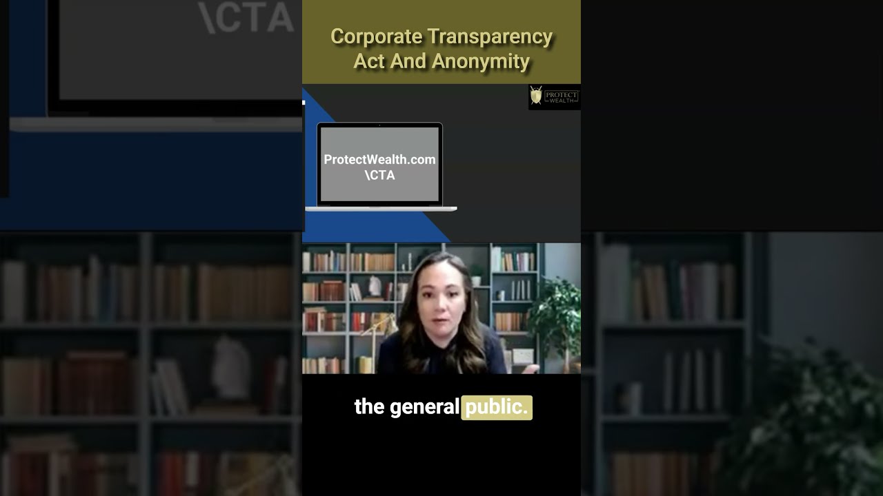 Corporate Transparency Act And Anonymity - YouTube