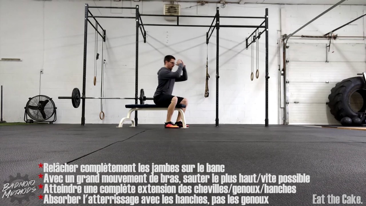 Seated vertical jump - YouTube