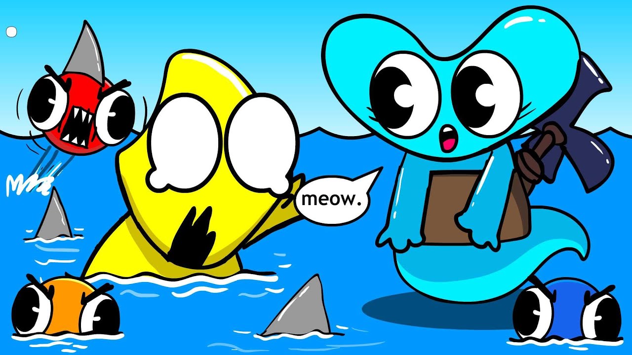 Zai zai meow meow Meme 7 // Rainbow friends Chapter 2 // Yellow and ...