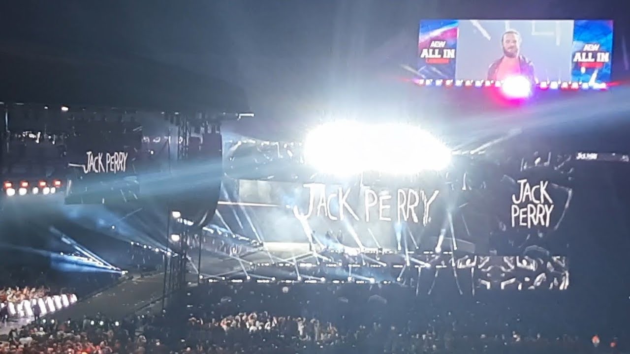 Jack Perry and Darby Allin's Entrances at AEW All in London at Wembley ...