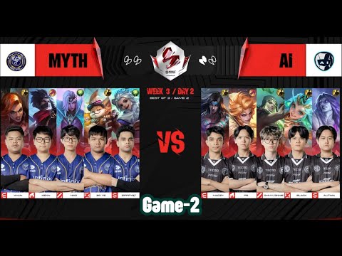 MLBB - MSL Myanmar Regular Season 2025 (AI Vs MYTH) {Game-2} - YouTube