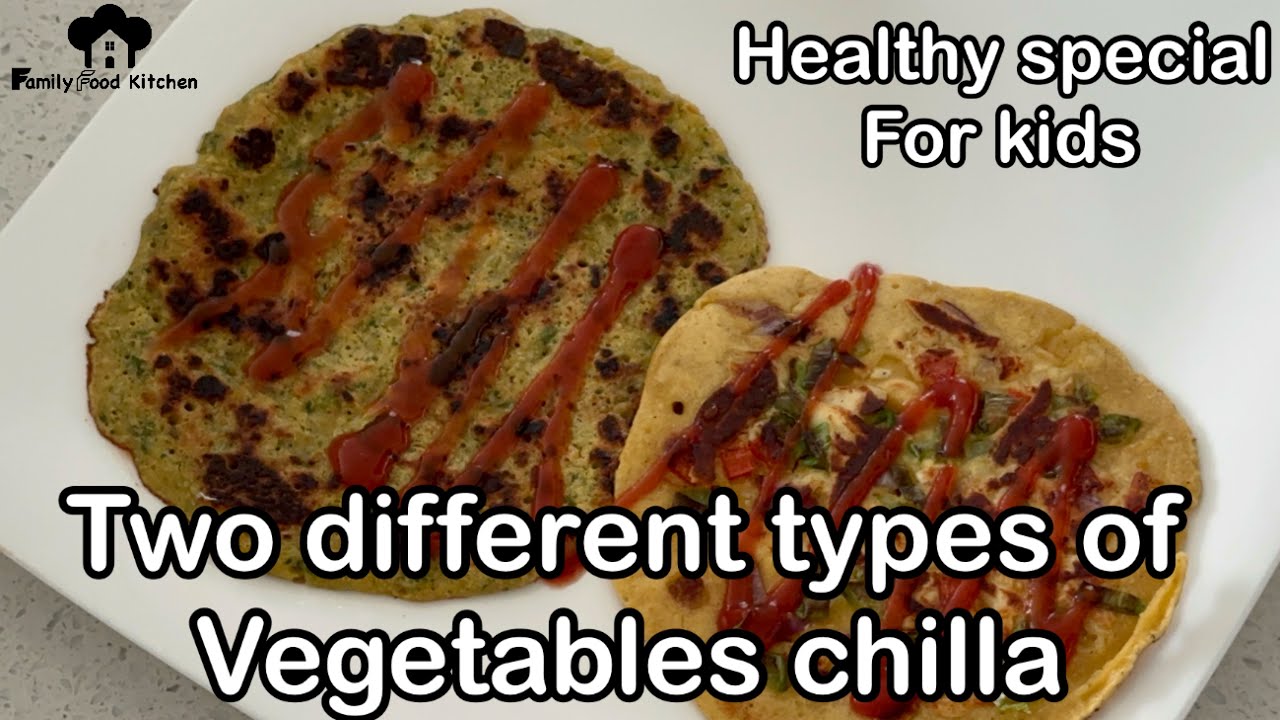 Two different types of vegetables chilla/ chilla recipe/ - YouTube