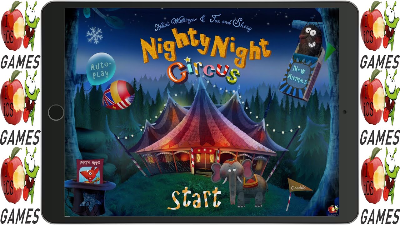 Nighty Night Circus Bedtime Story - Best ipad App for Kids - YouTube