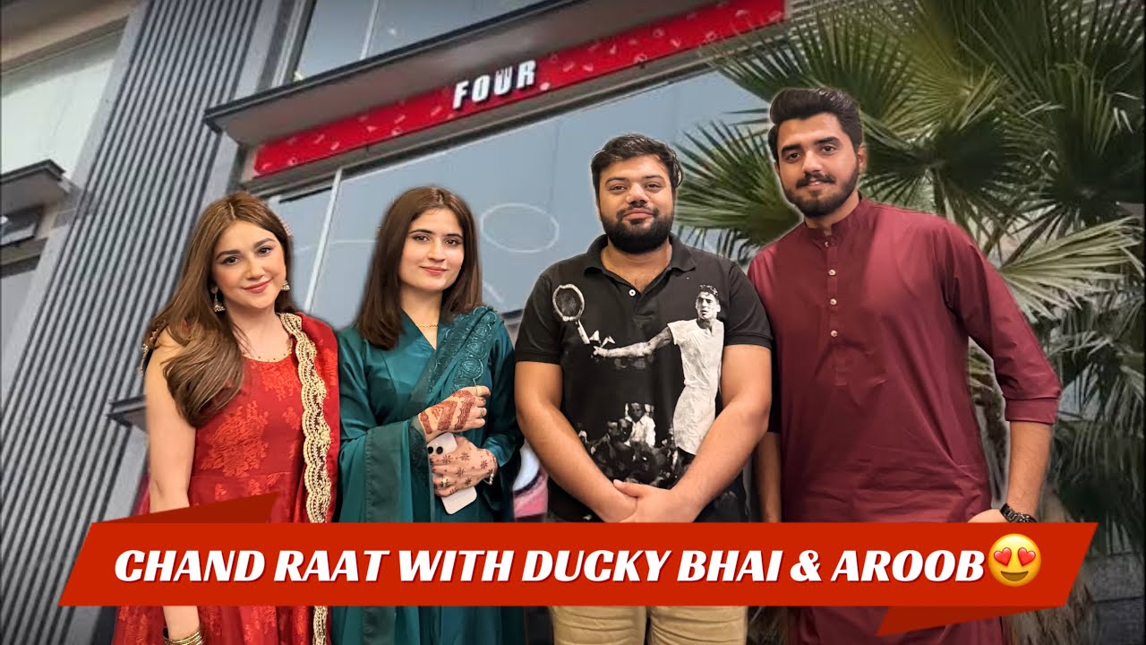 ChandRaat with Ducky Bhai & Aroob😍 | Begum Ko Mehndi Lagaye🙈 | Momina ...