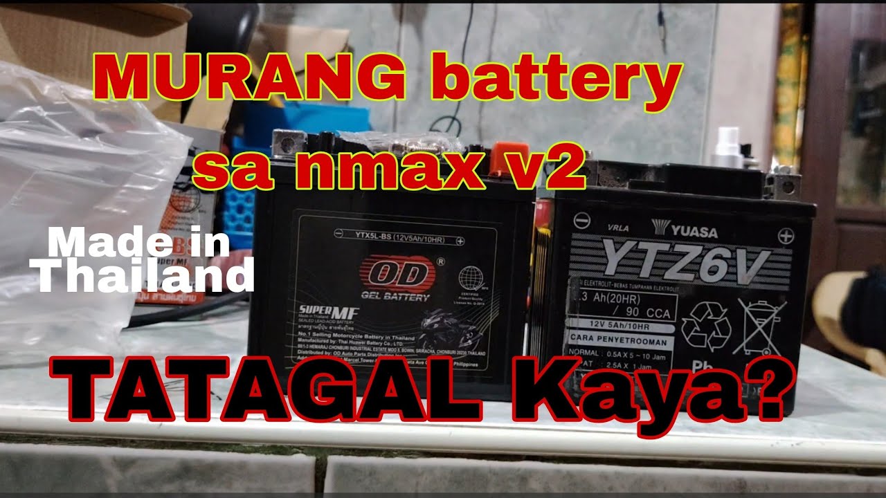 NAGPALIT AKO NG BATTERY NG NMAX V2 / MURANG BATTERY PARA SA NMAX V2 ...