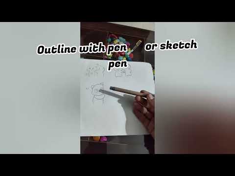 How to make diy stickers at home 🏠.#cute #qatd #artandcraft #artwork #doms