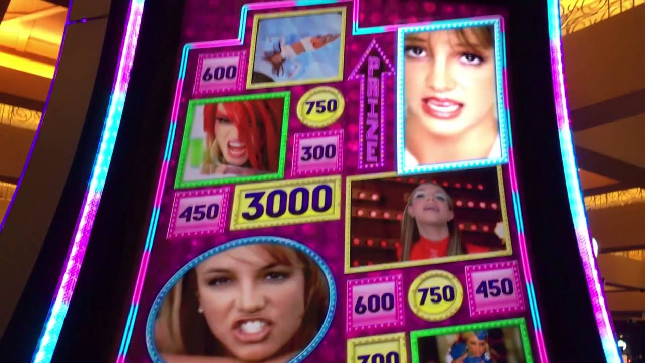 BRITNEY SPEARS CRAZY BONUS Slot Machine at Harrahs SoCal - YouTube