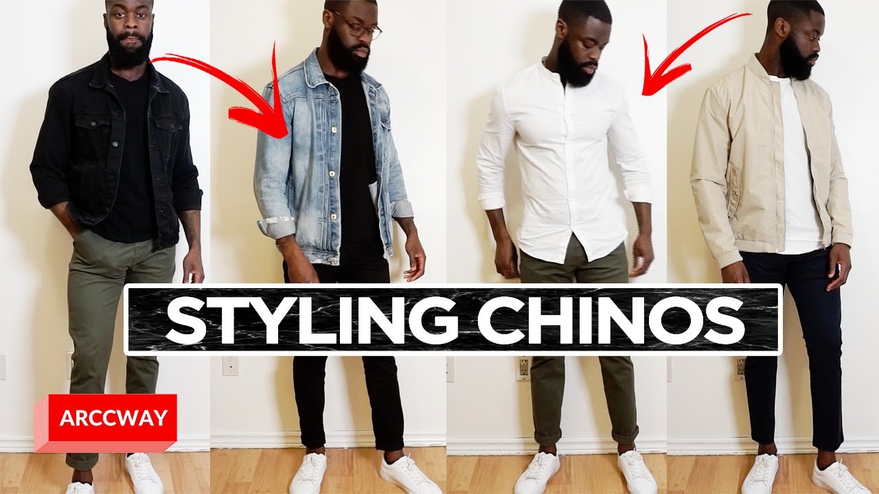 6 WAYS To STYLE and Wear CHINOS! (MUST WATCH) - Menswear Fashion Style ...