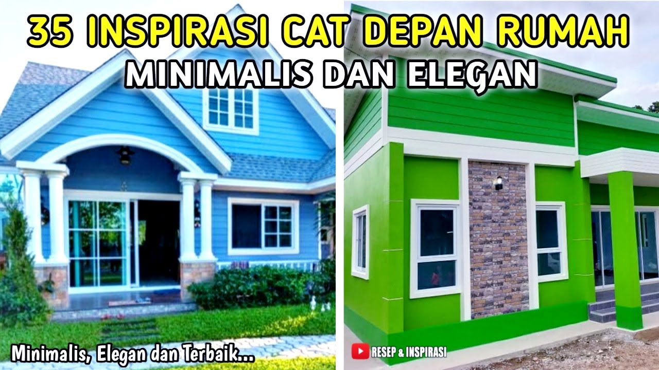 35 INSPIRASI CAT DEPAN RUMAH MINIMALIS | LINK PEMBELIAN PRODUK ADA DI ...