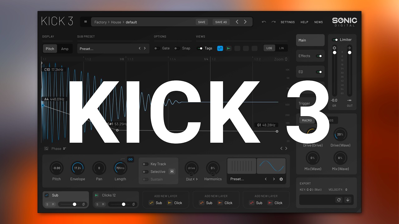 Always the Perfect Kick For Electronic Music | Sonic Academy KICK 3 ...