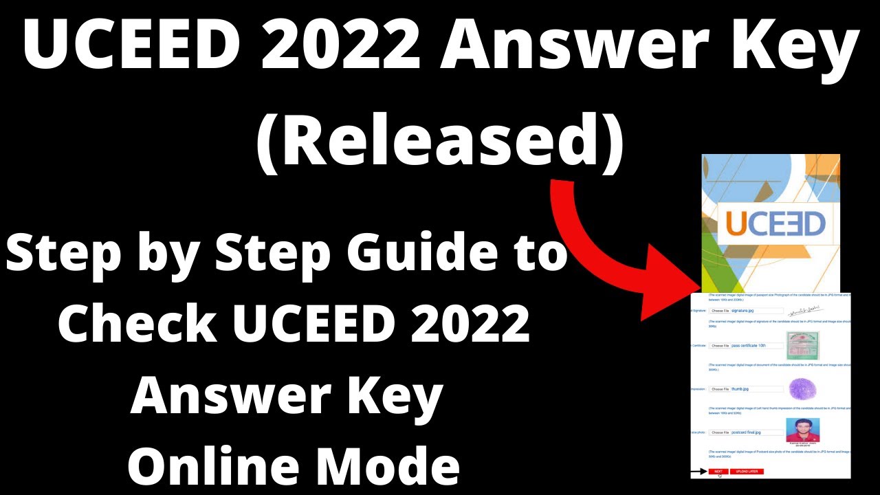 UCEED 2022 Answer Key (Released) - How to Check Official UCEED 2022 ...