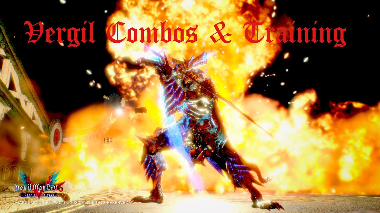 DMC5 Vergil Combos & Training - YouTube