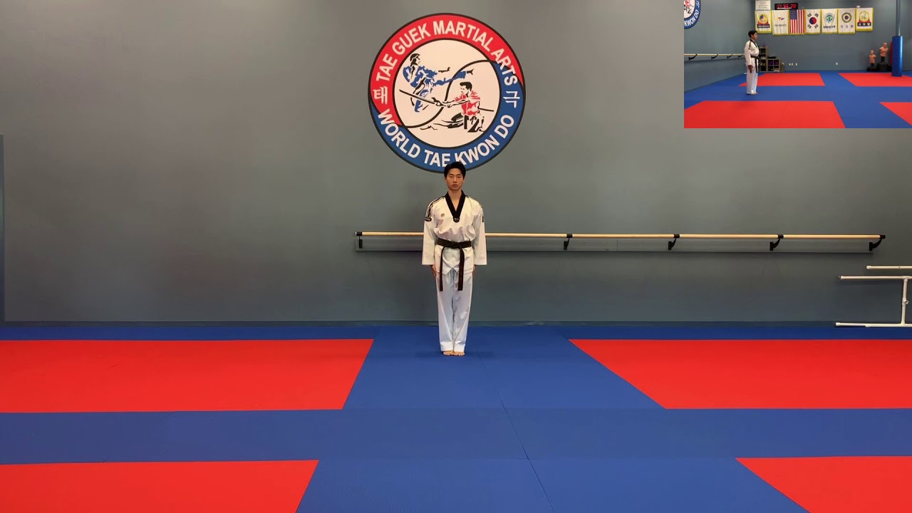 Orange Belt Form/Poomsae - Taeguek 1(Il-Jang) - YouTube