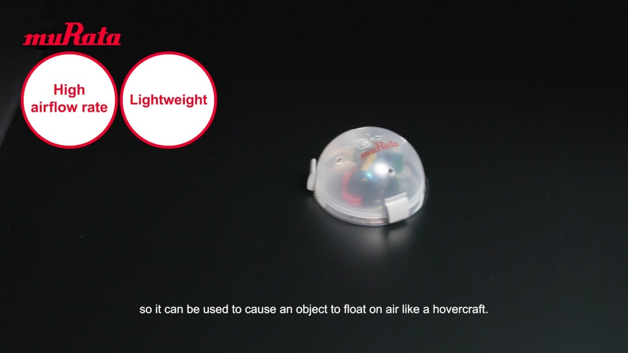Microblower Lightweight, high airflow rate: Hovering use - YouTube