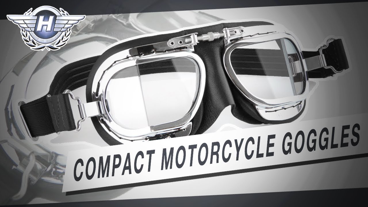 Halcyon Classic Compact Motorcycle Goggles - YouTube