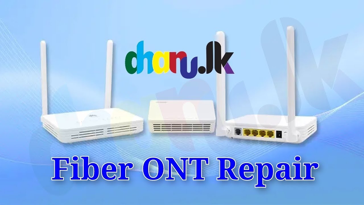Fiber ONT Repair - YouTube