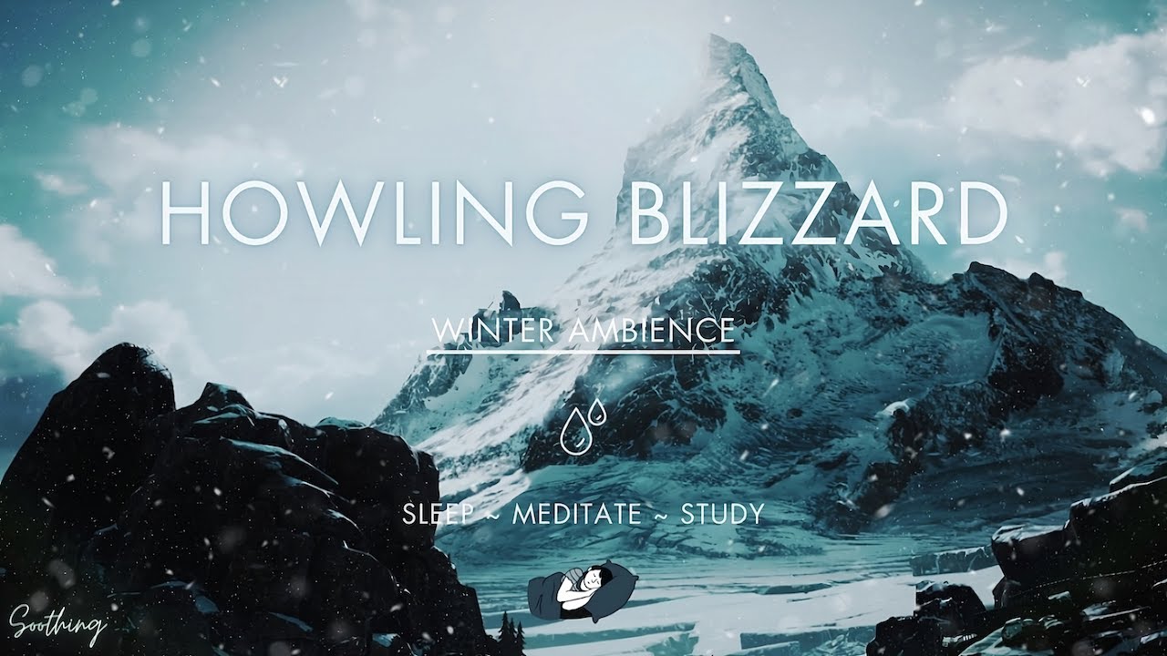 Howling Blizzard | NO MIDROLL ADS | Snow Storm Sounds For Sleeping ...