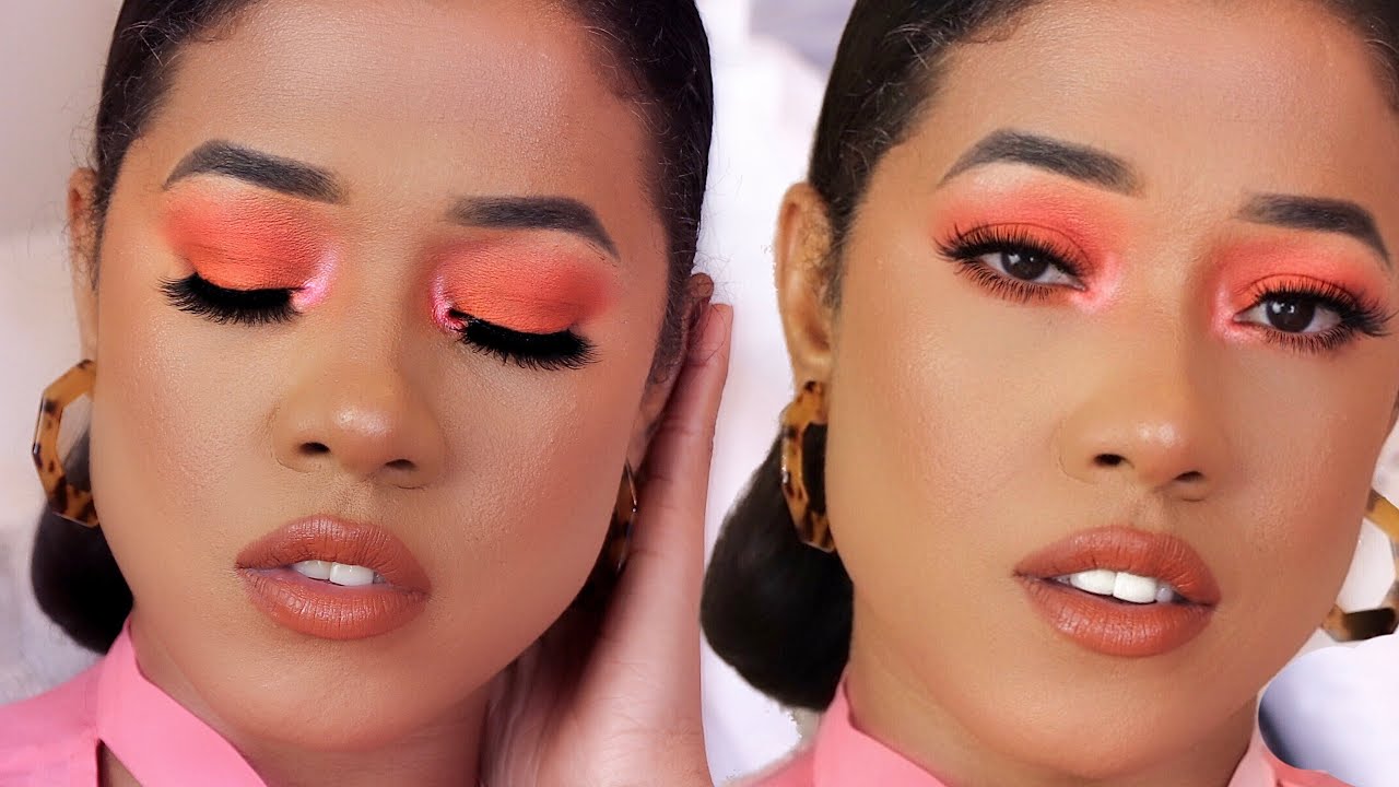 TUTORIAL DE MAQUILLAJE EN TONO NARANJA! - YouTube