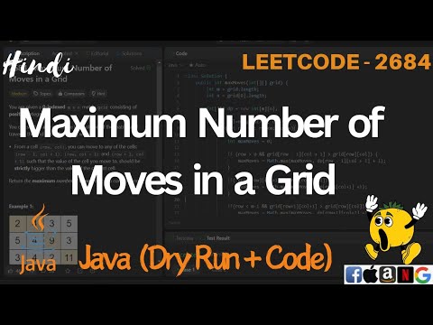 2684. Maximum Number of Moves in a Grid | LeetCode 2684 Explained in Java | Code Explanation ...