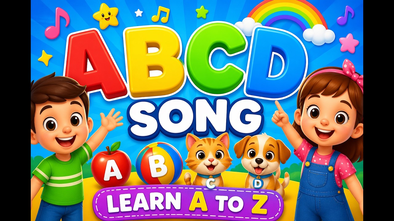 ABCD Song for Children 🧸 Easy Alphabet Learning Song - YouTube