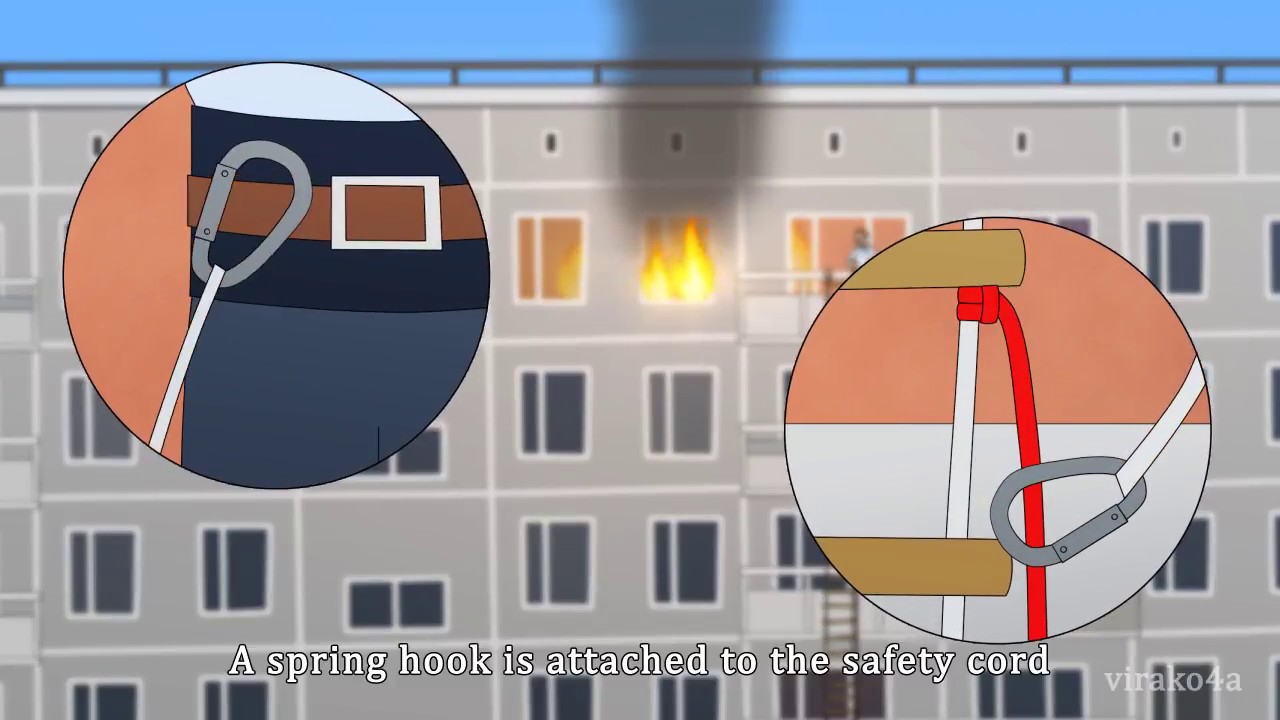 Fire Escape Ladder 4 Story / Emergency Rope Ladder for Apartment ...