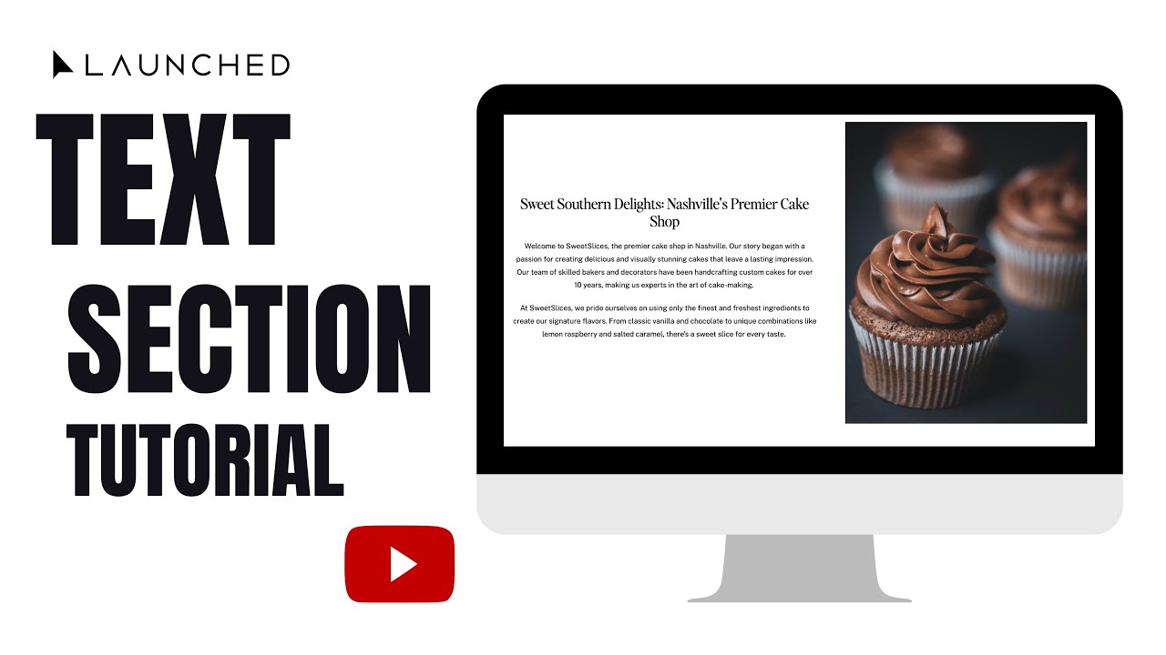 Adding A Text Section: Website Tutorial - YouTube