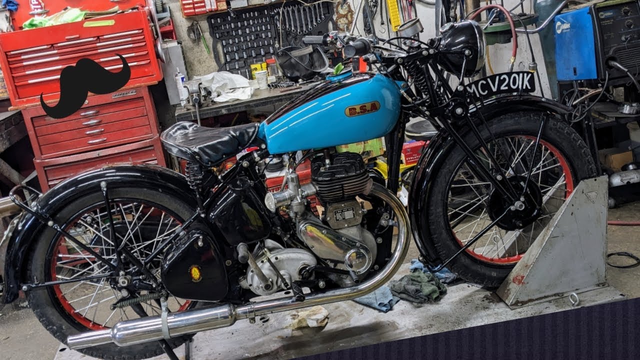 BSA M-20 from 1944 - True British Classic - Wow! - YouTube