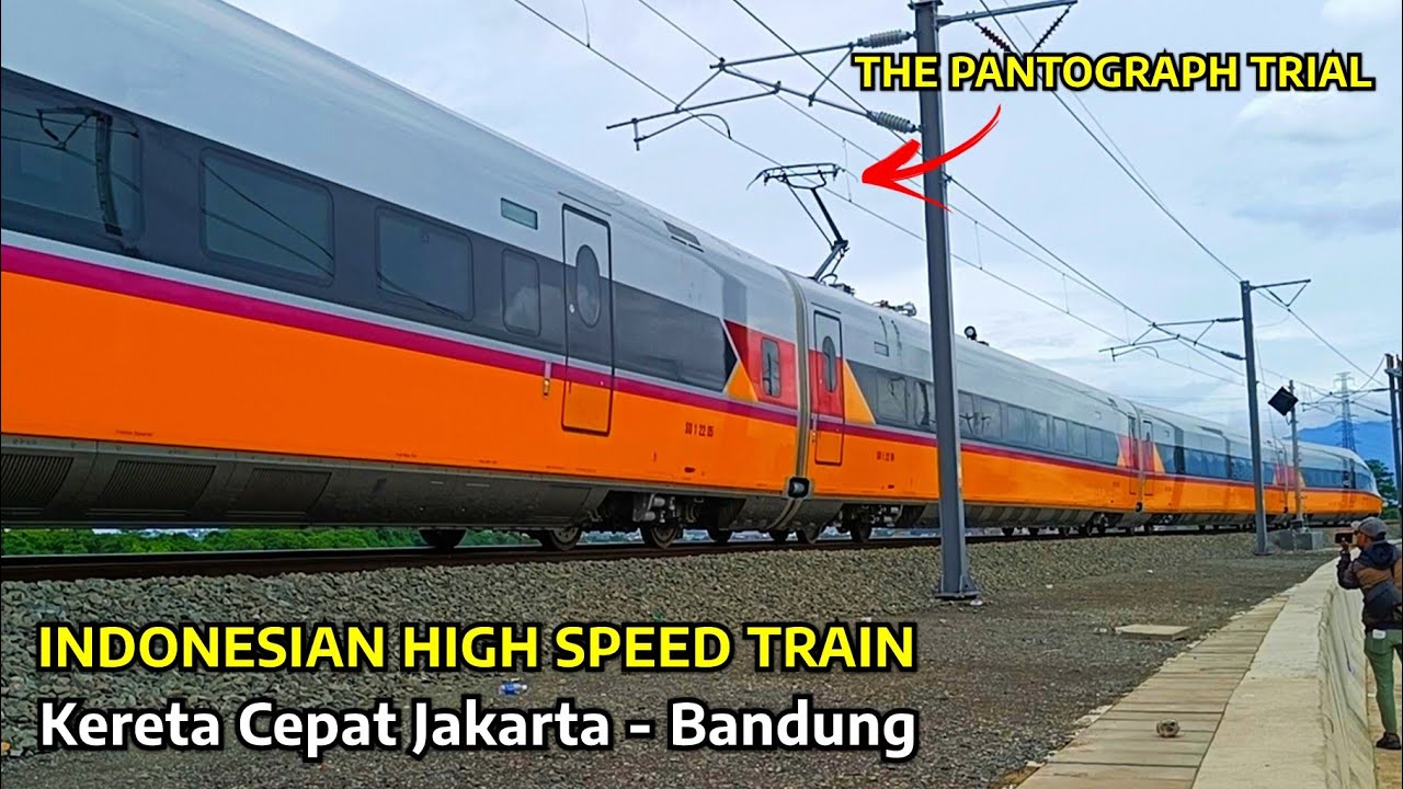MANTAP !! TEST PANTOGRAF Dilakukan Jelang UJI COBA Kereta Cepat Jakarta ...
