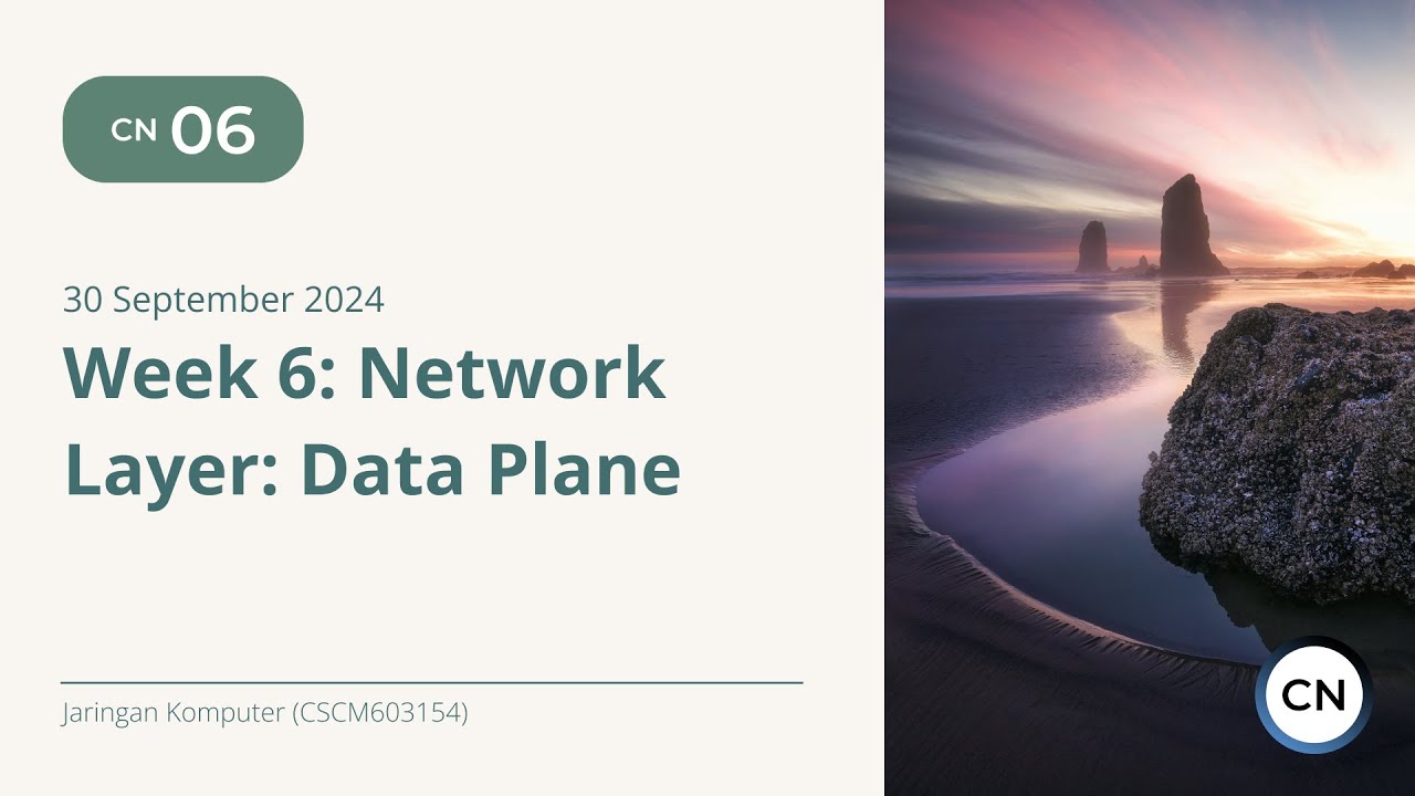 Jarkom 30 September 2024 - Week 6: Network Layer: Data Plane - YouTube
