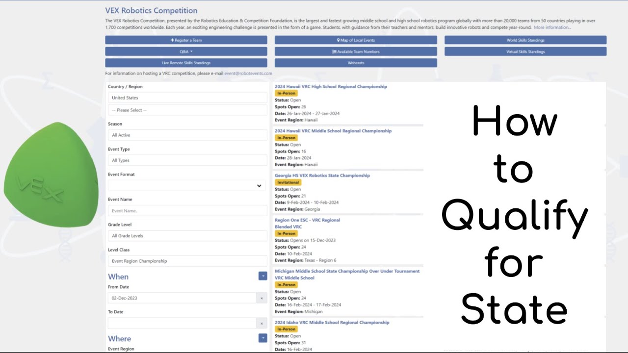 How to Qualify for State/Event Region Championship - YouTube