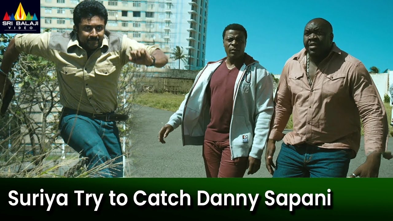 Suriya Try to Catch Danny Sapani | Singam | Telugu Movie Scenes ...