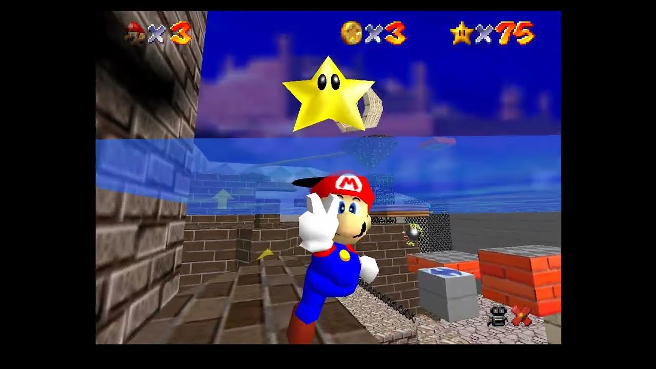 Super Mario 64 Wet Dry World Shocking Arrow Lifts - YouTube