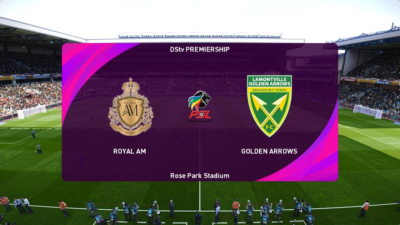Royal AM vs Lamontville Golden Arrows (25/10/2022) DStv Premiership PES ...
