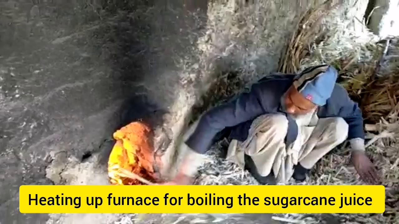 Process of Making Jaggery from Sugarcane - YouTube
