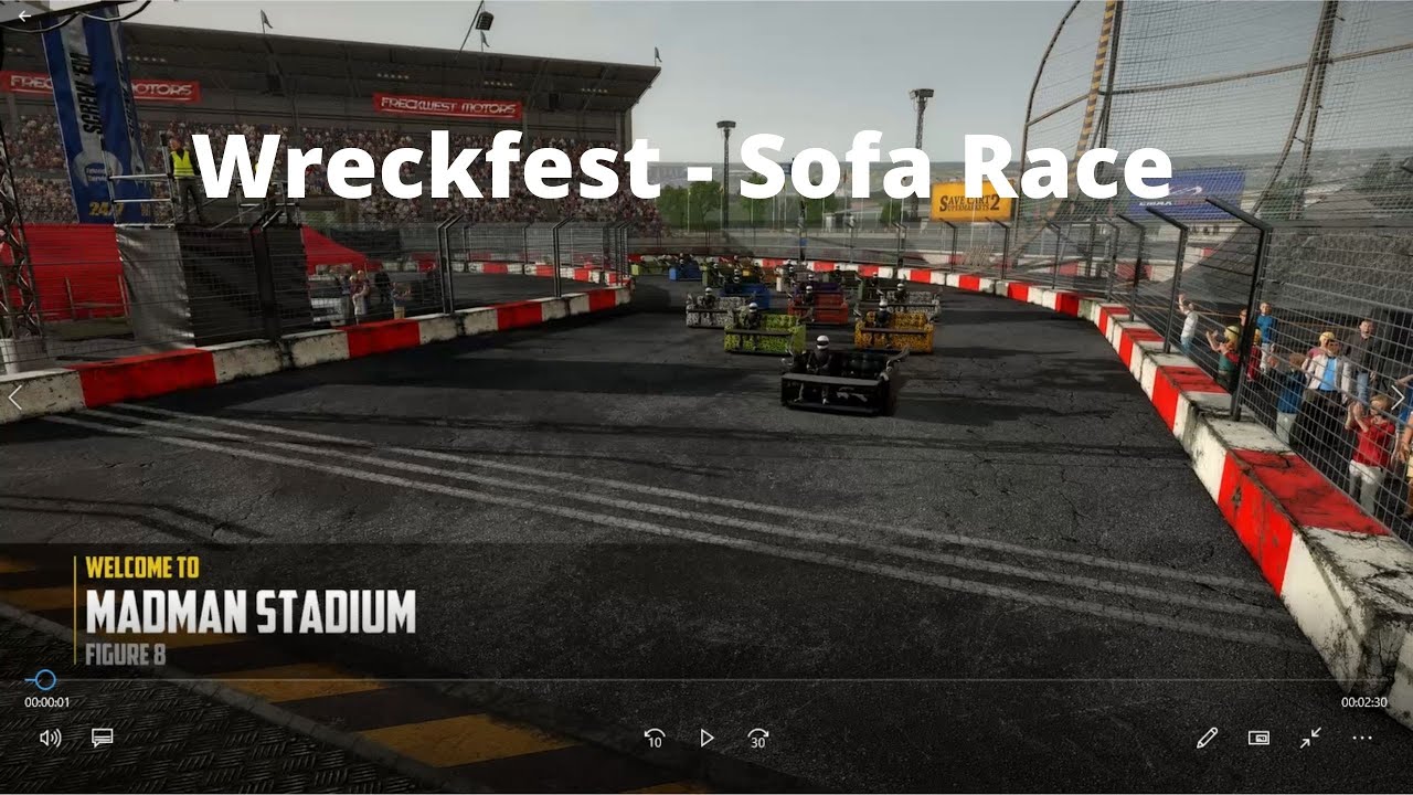 Wreckfest on Gamepass, sofa race - YouTube