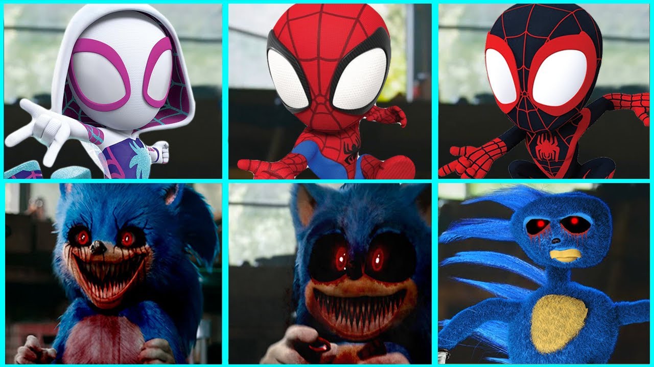 Sonic The Hedgehog Movie Spidey and his Amazing Friends VS Sonic EXE Uh ...
